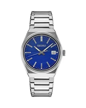 SEIKO Essentials 39mm Watch - Blue/silver