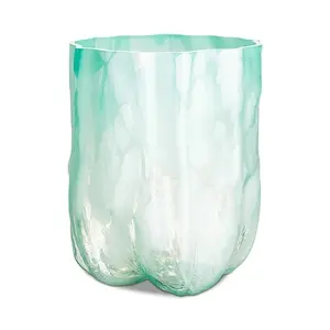 KOSTA BODA Crackle Vase, Tall - Jade Green
