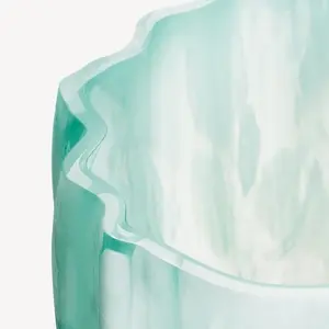 KOSTA BODA Crackle Vase, Tall - Jade Green