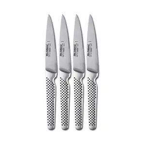 GLOBAL 4-piece Steak Knife Set - Silver