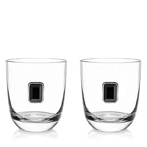 ANNA NEW YORK Double Old-fashioned Glasses, Set Of 2 - Clear