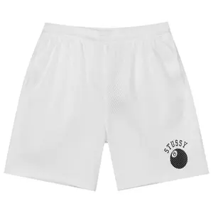 StÜssy 8-ball Mesh Short - White