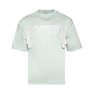 LANVIN Curb Embroidered T-shirt 'sage