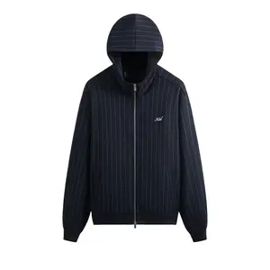Kith Double Weave Selfridge Zip Up Hoodie 'nocturnal - Blue