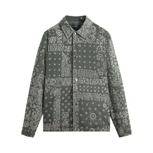 Kith Flocked Deconstructed Bandana Coaches Jacket - Green