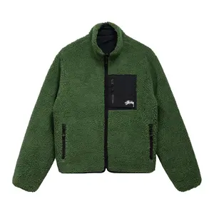 StÜssy 8 Ball Sherpa Jacket - Green