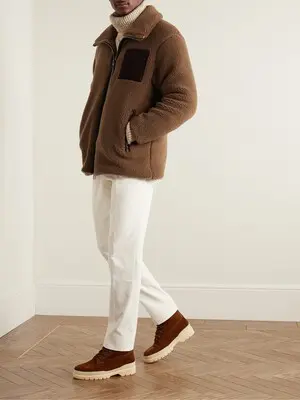 Loro Piana Tavan Cashmere And Silk-blend Fleece Jacket