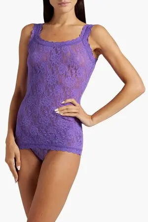 Hanky Panky Stretch-lace Camisole - Purple