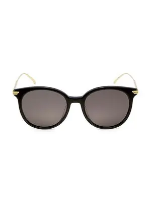Bottega Veneta Combi 54mm Round Sunglasses