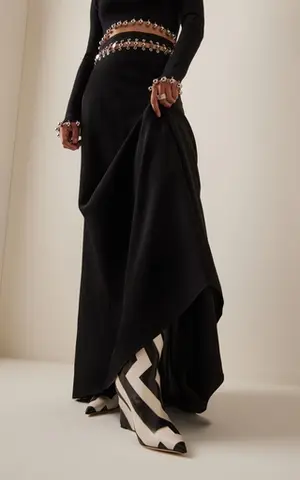 JIMMY CHOO Blake Chevron Leather Knee Boots