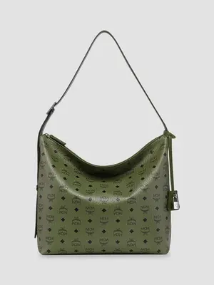 Mcm Aren Visetos Monogram Hobo Bag