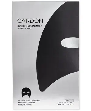 CARDON Bamboo Charcoal Mask + Beard Oil - No Color
