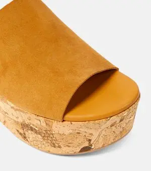 See By Chloé Liana 70 Suede Platform Mules