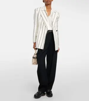 Brunello Cucinelli High-rise Gabardine Wide-leg Pants