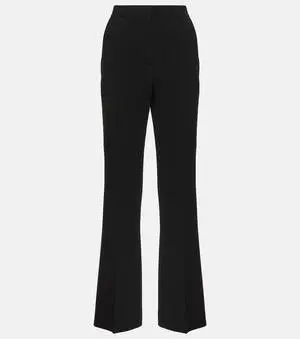 TOTEME High-rise Flared Pants - Black