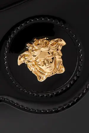 Versace La Medusa Patent-leather Shoulder Bag