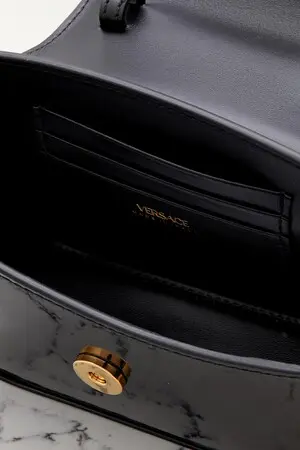 Versace La Medusa Patent-leather Shoulder Bag