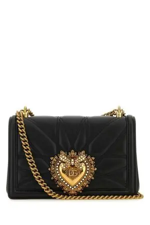 Dolce & Gabbana Dolce & Gabbana Leather Shoulder Bag Black