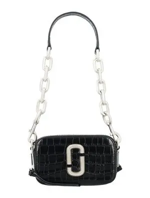 Marc Jacobs MARC JACOBS The Croc-Embossed Snapshot - Black
