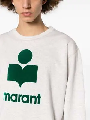 Isabel Marant Étoile Mikoy Flocked-logo Sweatshirt