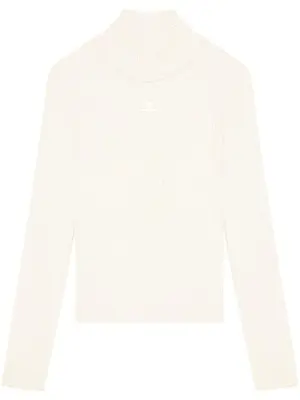 COURREGES Ribbed Jumper With Logo