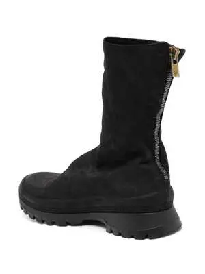 Yohji Yamamoto Round-toe Leather Boots