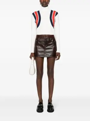 Gucci Sylvie-web Knitted Cropped Top