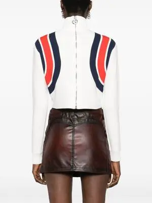 Gucci Sylvie-web Knitted Cropped Top