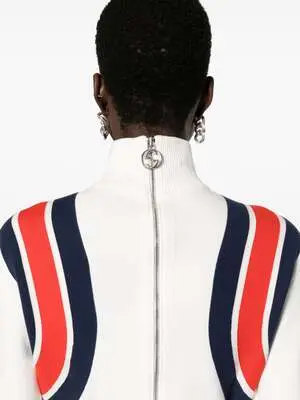 Gucci Sylvie-web Knitted Cropped Top