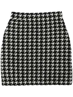 Burberry Houndstooth Mini Skirt