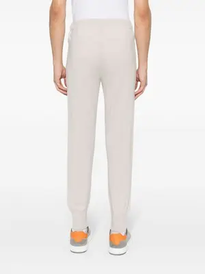 Eleventy Drawstring-fastening Cashmere Track Pants - Neutrals