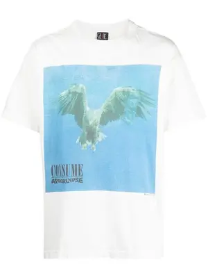SAINT MXXXXXX Consume Graphic-print Cotton T-shirt - White