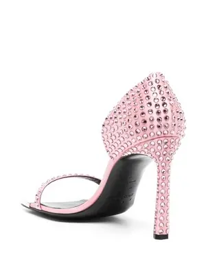 SERGIO ROSSI 100mm Studded Leather Sandals