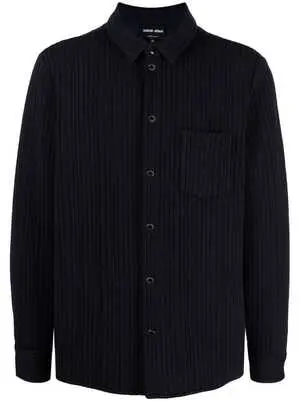Giorgio Armani Quilted Press-stud Shirt