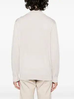Eleventy Turtleneck Wool Jumper - Neutrals