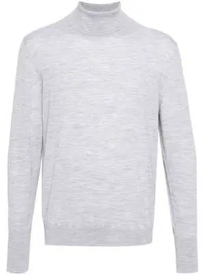 Eleventy Turtleneck Wool Jumper - Grey