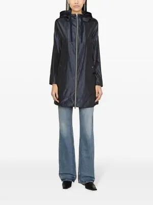 Herno Iridescent Effect Hooded Parka - Blue