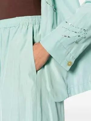 FORTE_FORTE High-waisted Wide-leg Trousers