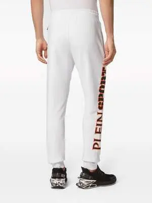 PLEIN SPORT Logo-print Drawstring-waistband Track Pants - White