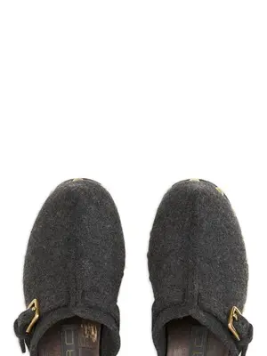 Etro Studded Street Style Wool Sandals