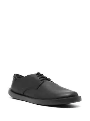 Camper Wagon Leather Derby Shoes - Black