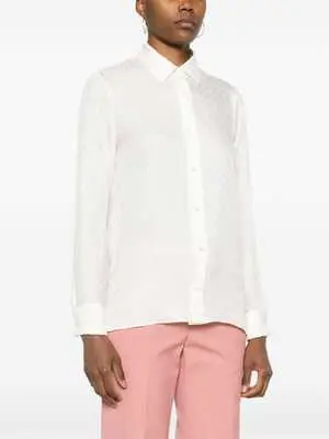 Palm Angels Monogram-jacquard Silk Shirt