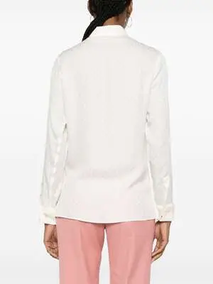 Palm Angels Monogram-jacquard Silk Shirt