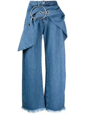 MARQUES' ALMEIDA Belted Boyfriend Jeans