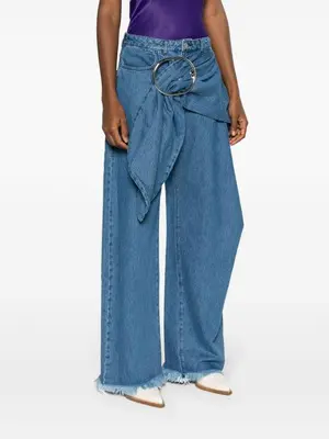 MARQUES' ALMEIDA Belted Boyfriend Jeans