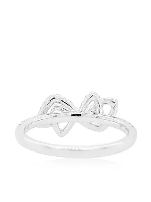 HYT JEWELRY Platinum Diamond Bow Ring