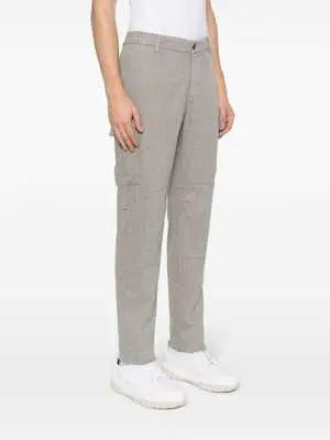Eleventy Straight-leg Cargo Trousers - Grey