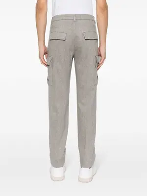 Eleventy Straight-leg Cargo Trousers - Grey