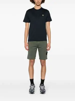 Stone Island Logo-patch Slim-fit T-shirt - Blue