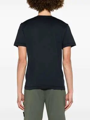 Stone Island Logo-patch Slim-fit T-shirt - Blue